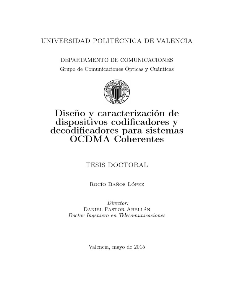 Baños - Diseño y Caracterización de Dispositivos Codificadores y ...