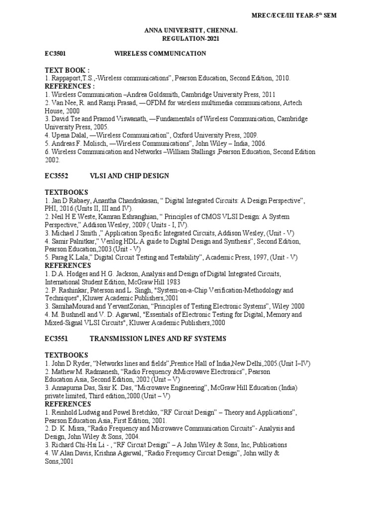 Ece 5TH Sem - Book | PDF | Computer Engineering | Electronics