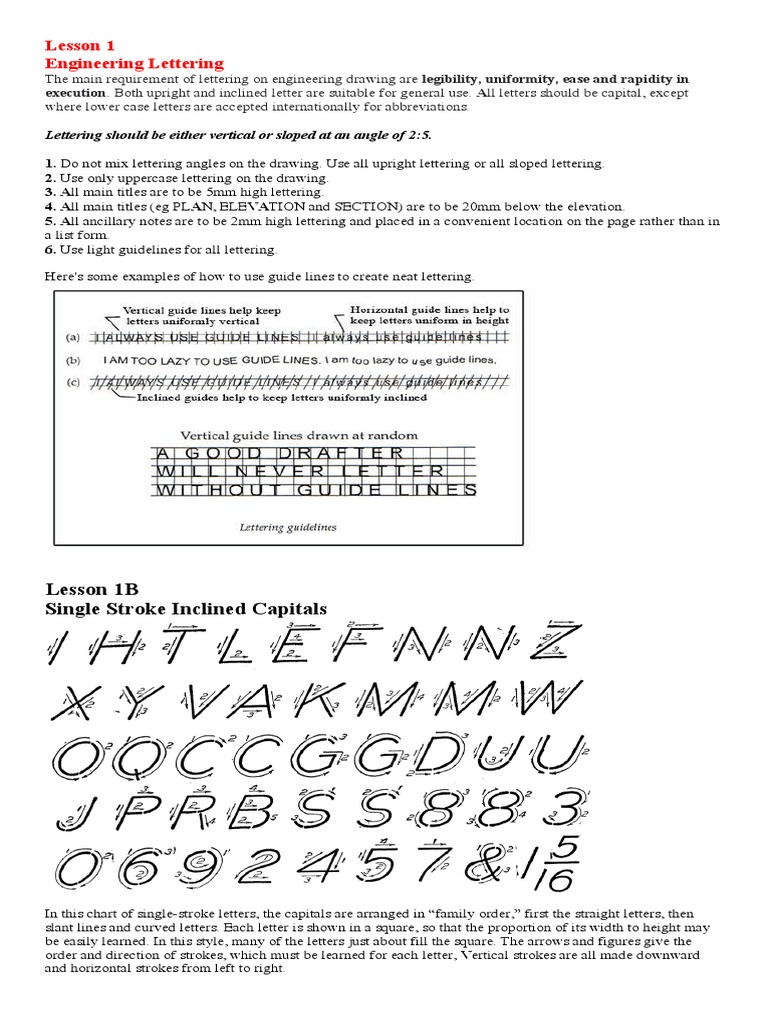 Engineering Drawing - Notes | PDF | Perpendicular | Circle