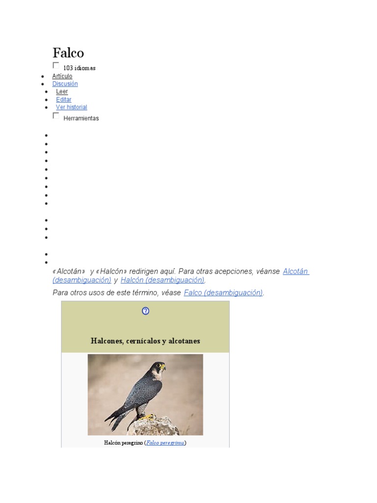Halcón | PDF | Organismos | Aves