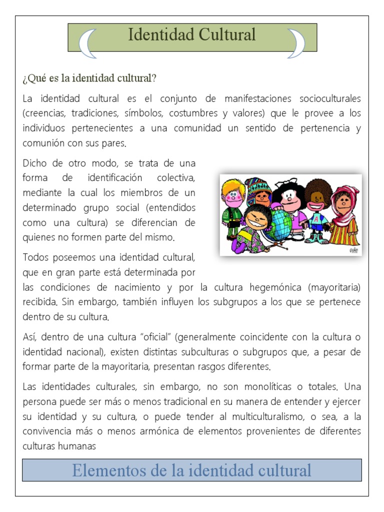 Identidad Cultural | PDF