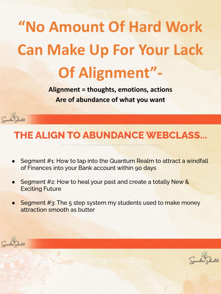 Align With Abundance-Kartika Nair | PDF | Thought | Neuroscience