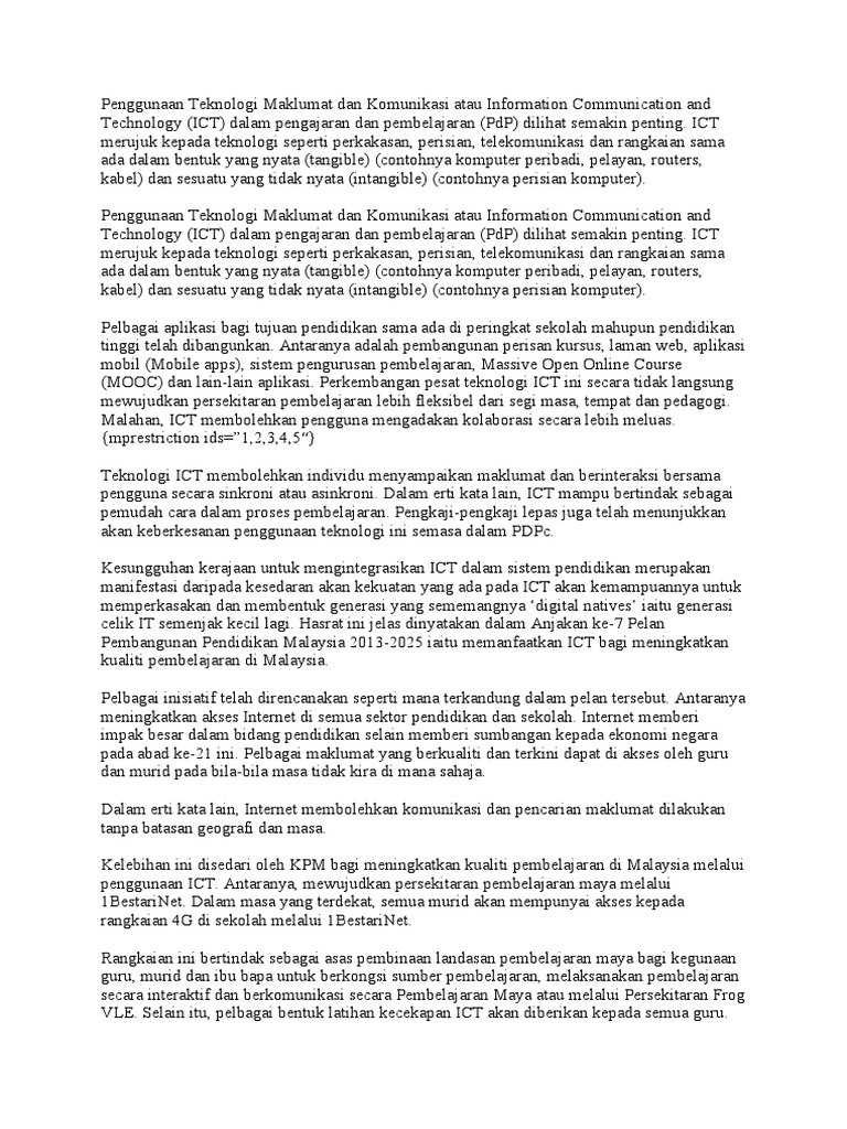 Anjakan 7 PPPM Penggunaan ICT | PDF