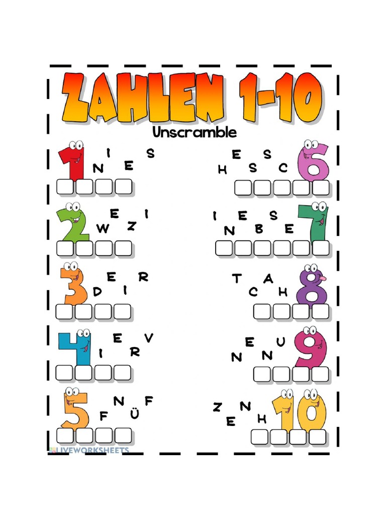 German Numbers | PDF