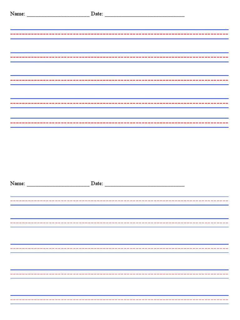 TEMPLATE - 3-Line Paper (Landscape) | PDF