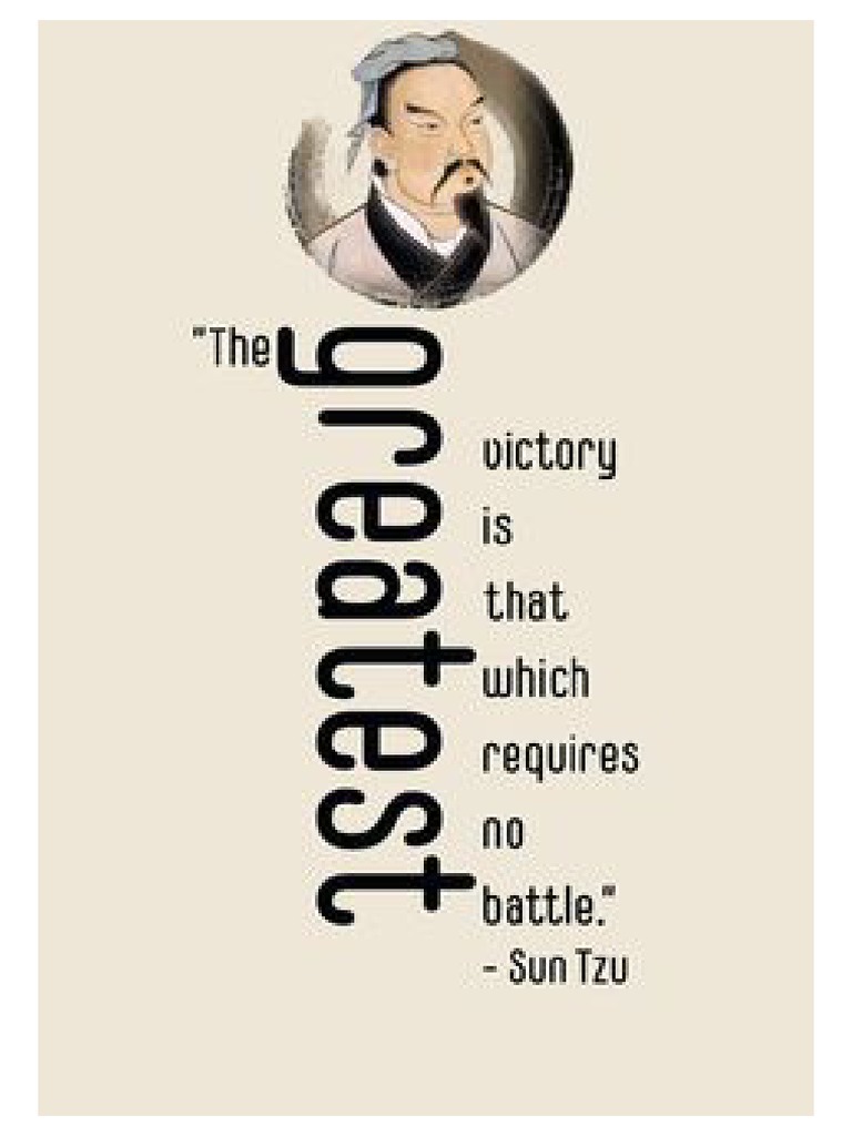 SunZu Quotes From "Sun Tzu Art of War," | PDF | The Art Of War | Sun Tzu