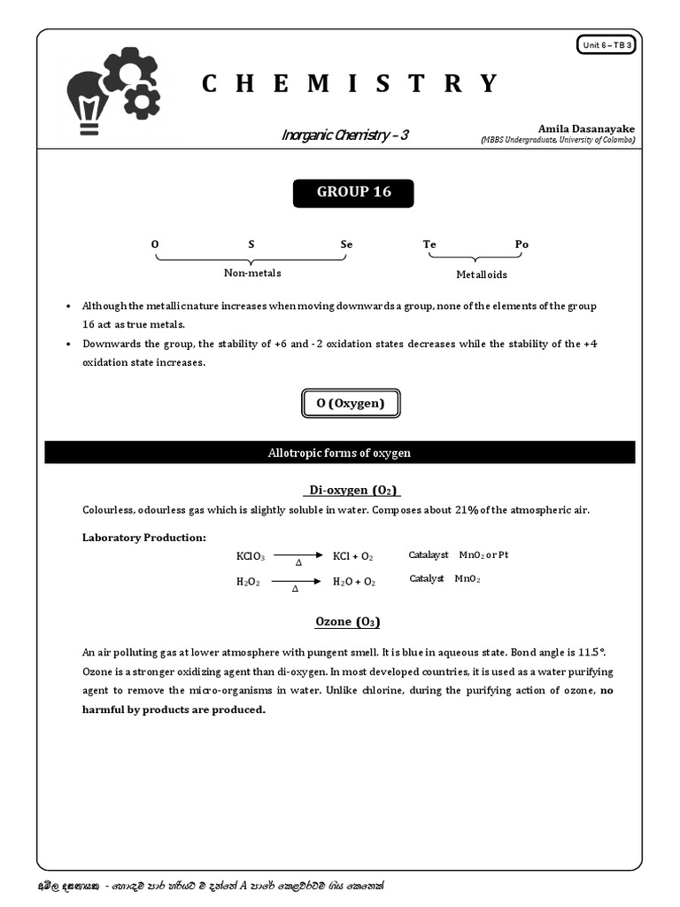 Unit 6 EM Theory Book 3 (Group 16,17,18, Analytics) v22.0 | PDF | Ozone ...