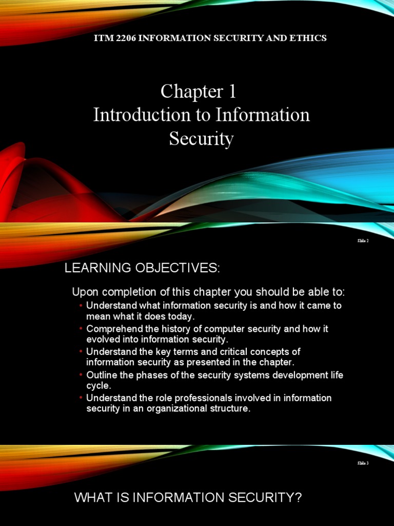 Week 1 - Introduction To Information Security | PDF | Information ...