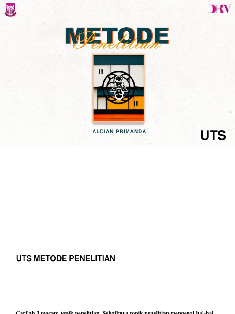 UTS Metode Penelitian | PDF | Sains & Matematika