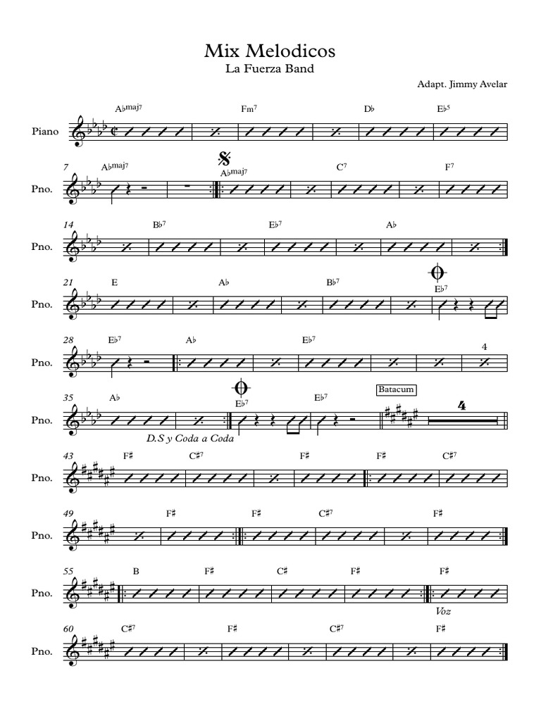 Mix Melodicos - Partitura Completa | PDF