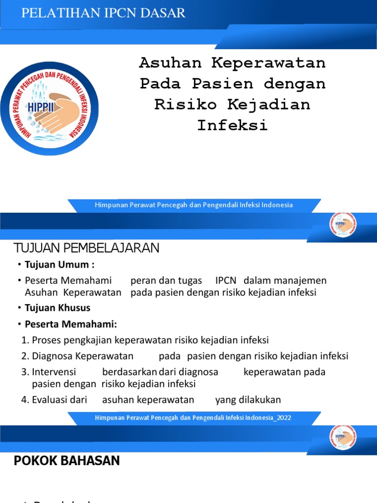 Askep Kejadian Resiko Infeksi - PPTX - HIPPII - 2023 | PDF