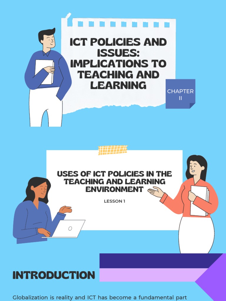 Ict Policies and Issues Implications To Teaching and Learning | PDF | Spyware | Educational ...