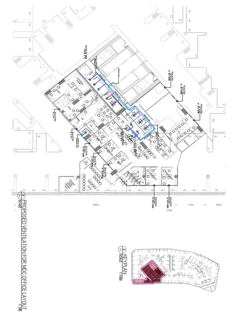 Proposed Ventilation For MDC Office Layout - 09012020.1 | PDF