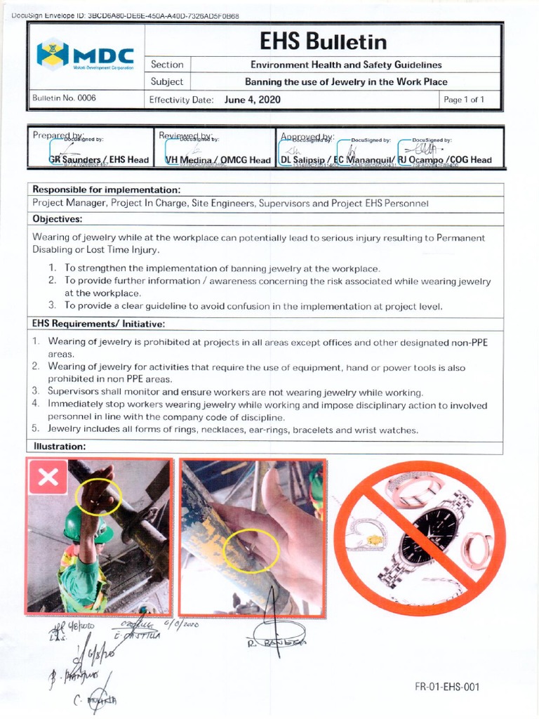 EHS Bulletin 0006 | PDF