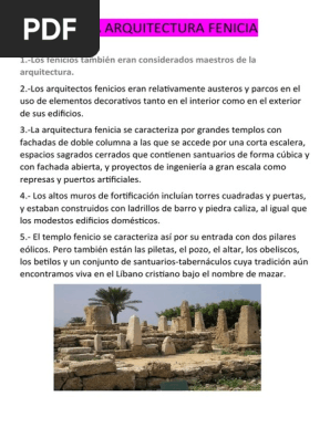 Arquitectura Fenicia