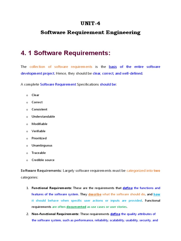 UNIT-4 Software Requirement Engineering - Sessional | PDF | Class (Computer Programming ...