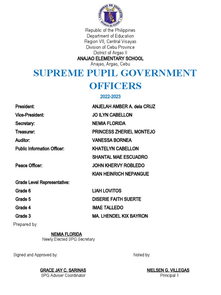 SPG Narrative Report and Pics | PDF | Political Events | Government