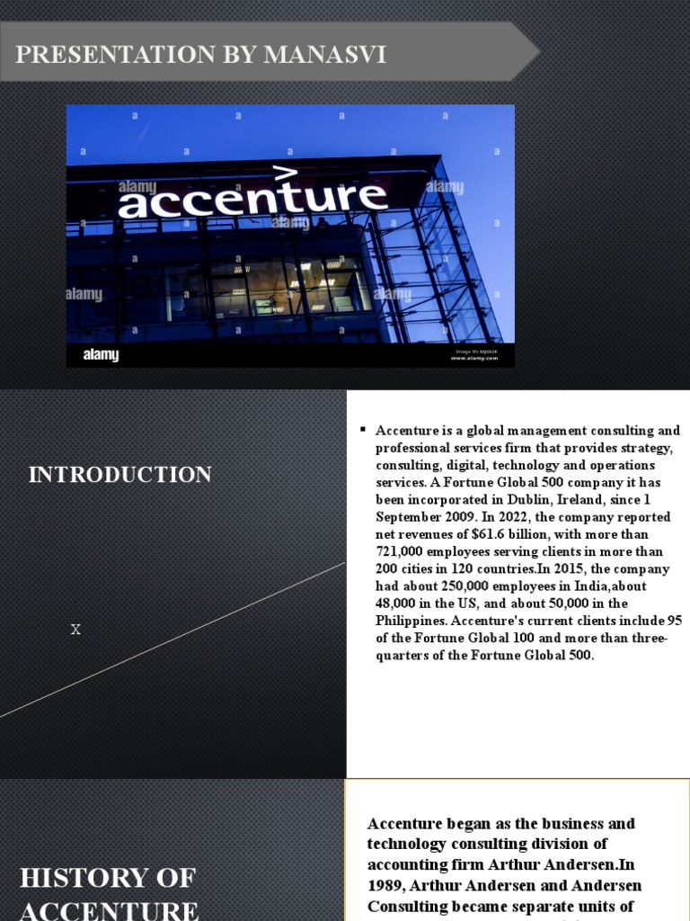 Presentation by Manasvi | PDF | Accenture | Business