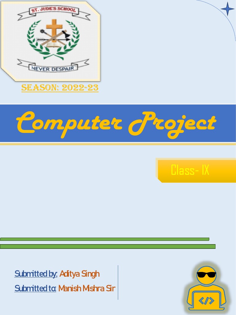 ADi COmpUTer PrOjEct | PDF | Integer (Computer Science) | Boolean Data Type ADi COmpUTer PrOjEct | PDF | Integer (Computer Science) | Boolean Data Type