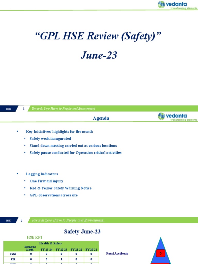June 2023 HSE Safety Review | PDF | Social Programs | Emergency Management