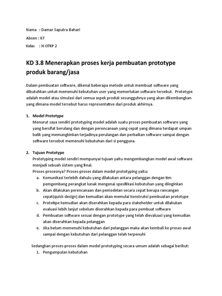 Damar Saputra Bahari (Literasi KD 3.8) | PDF | Komputer