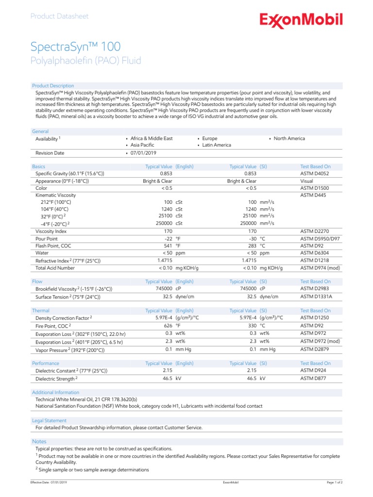Pao 100 | PDF | Viscosity | Physical Quantities