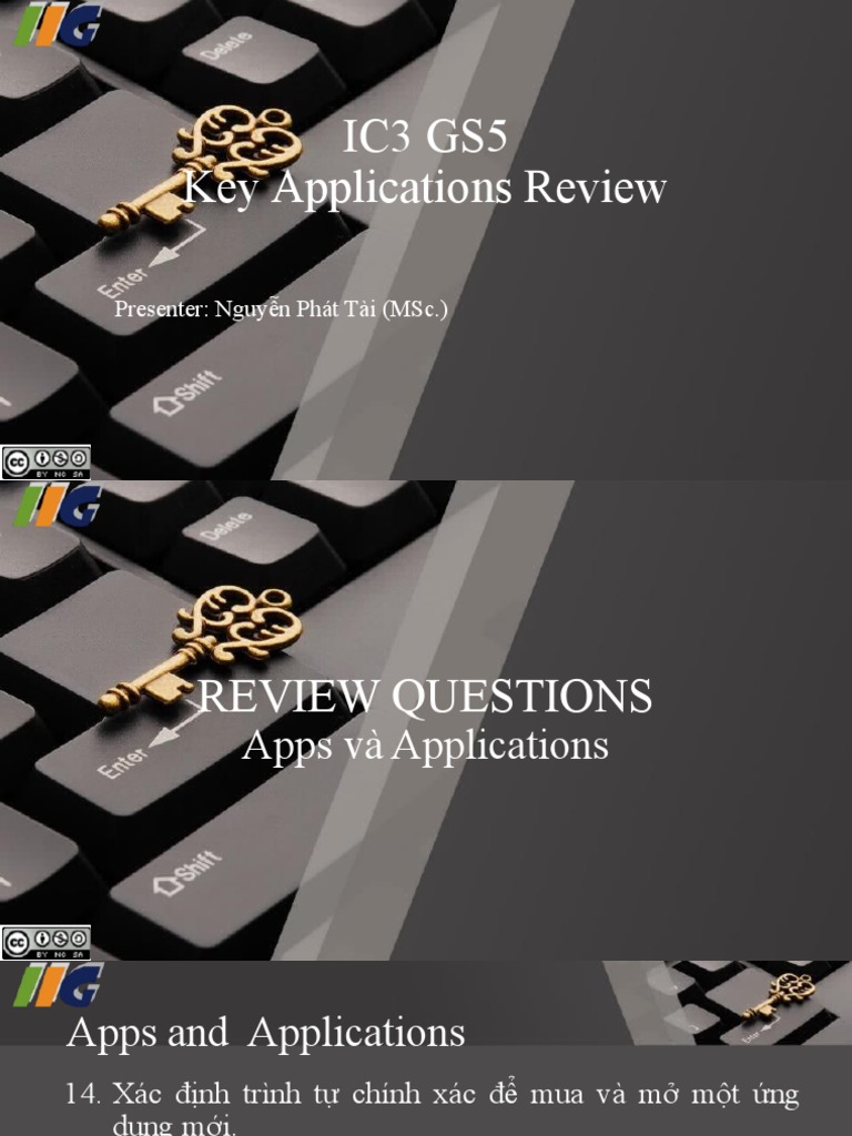 IC3 GS5 Key Applications Review | PDF