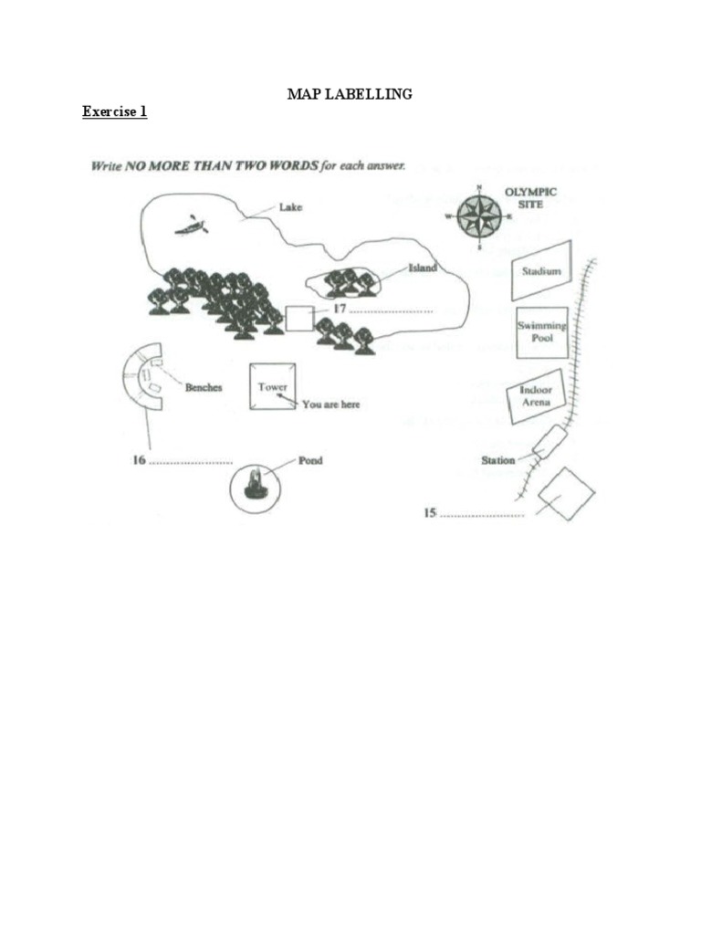 Listening - Map Labelling | PDF | Art