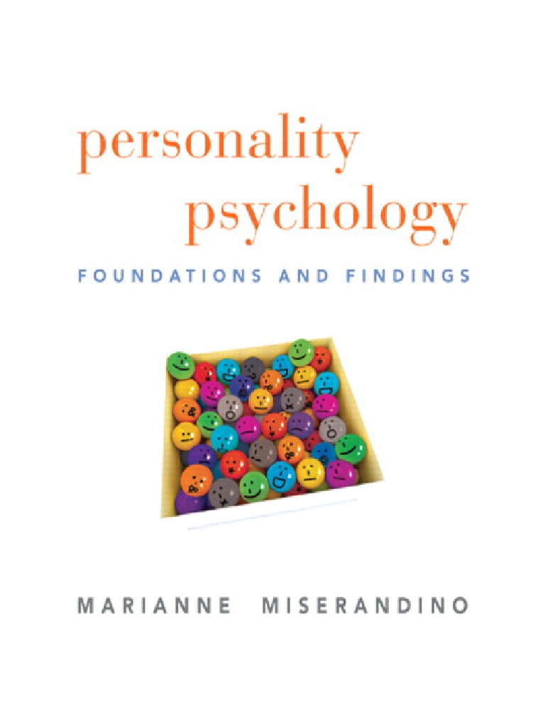 Personality Psychology Foundations and Findings | PDF | Psychology ...