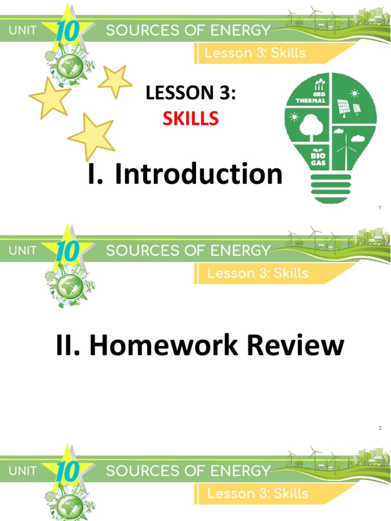 Grade 7 - Unit 10 Sources of Energy - Lesson 3 - Skills | PDF | Energy ...