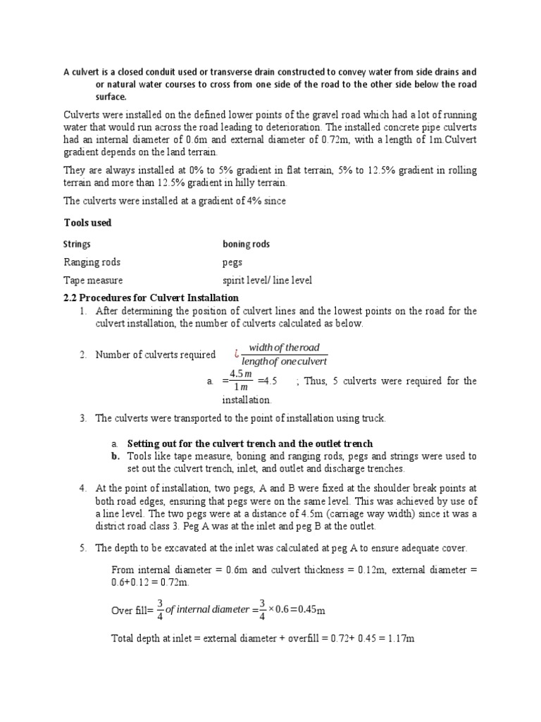 CALVERTS | PDF | Road | Length