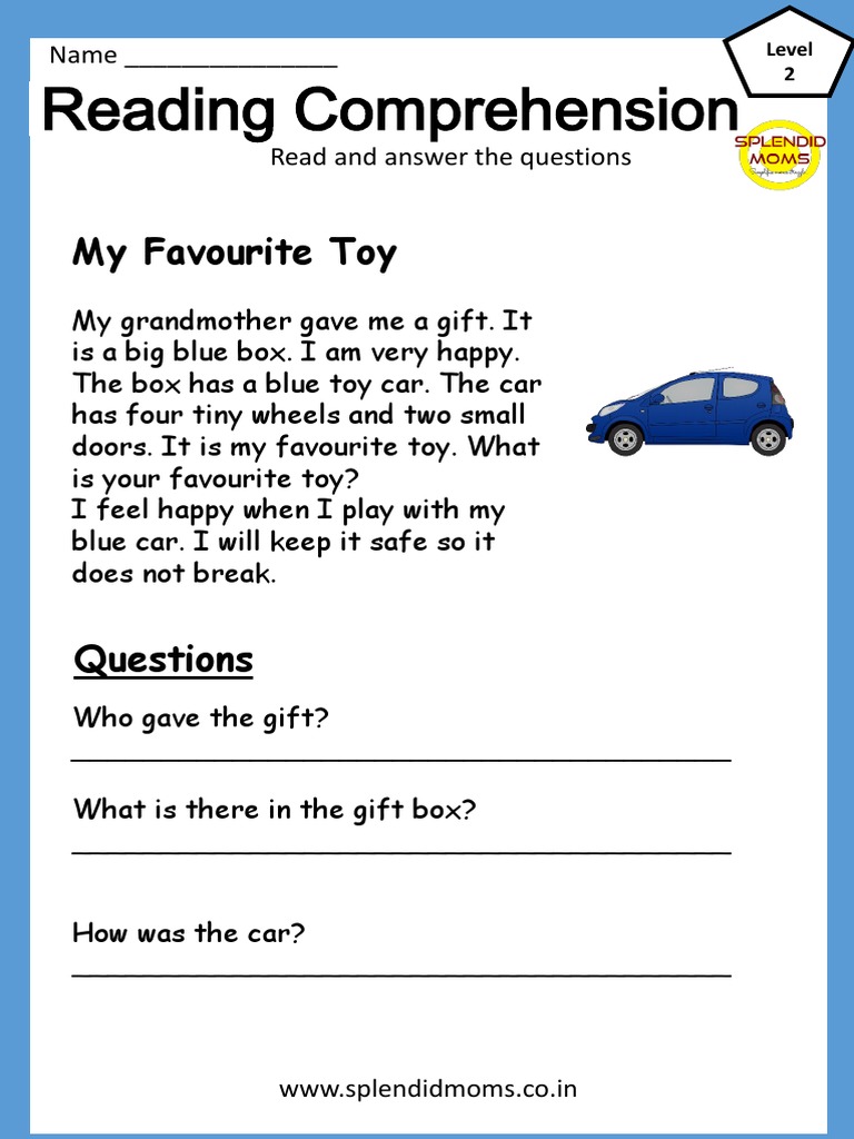 Reading Comprehension Level 2 14 | PDF