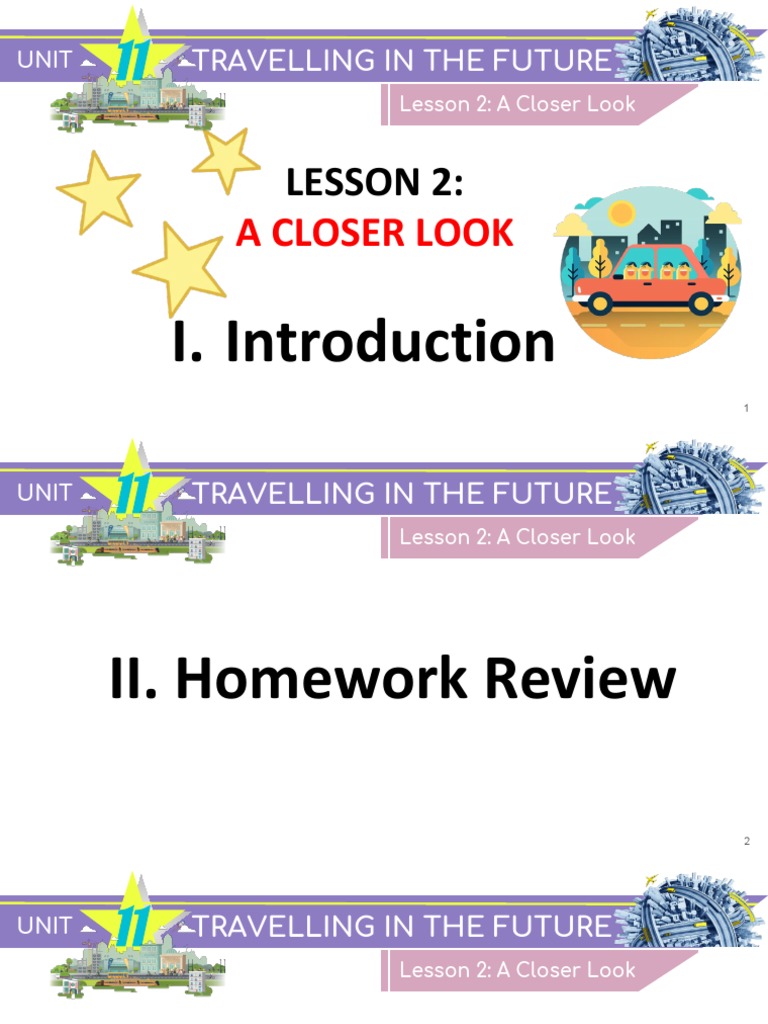 Grade 7 - Unit 11-Travelling in The Future - Lesson 2 - A Closer Look | PDF | Pronoun | Human ...
