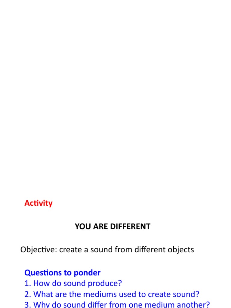 Sound Waves Pdf