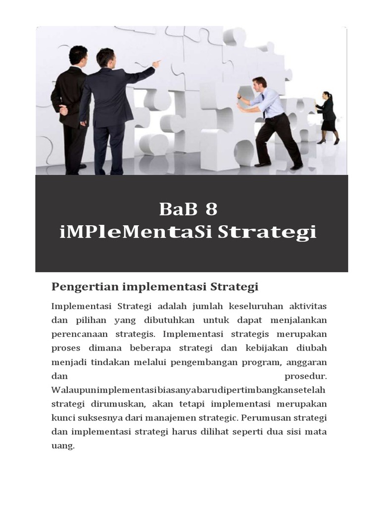 Implementasi Strategi Efektif | PDF | Bisnis