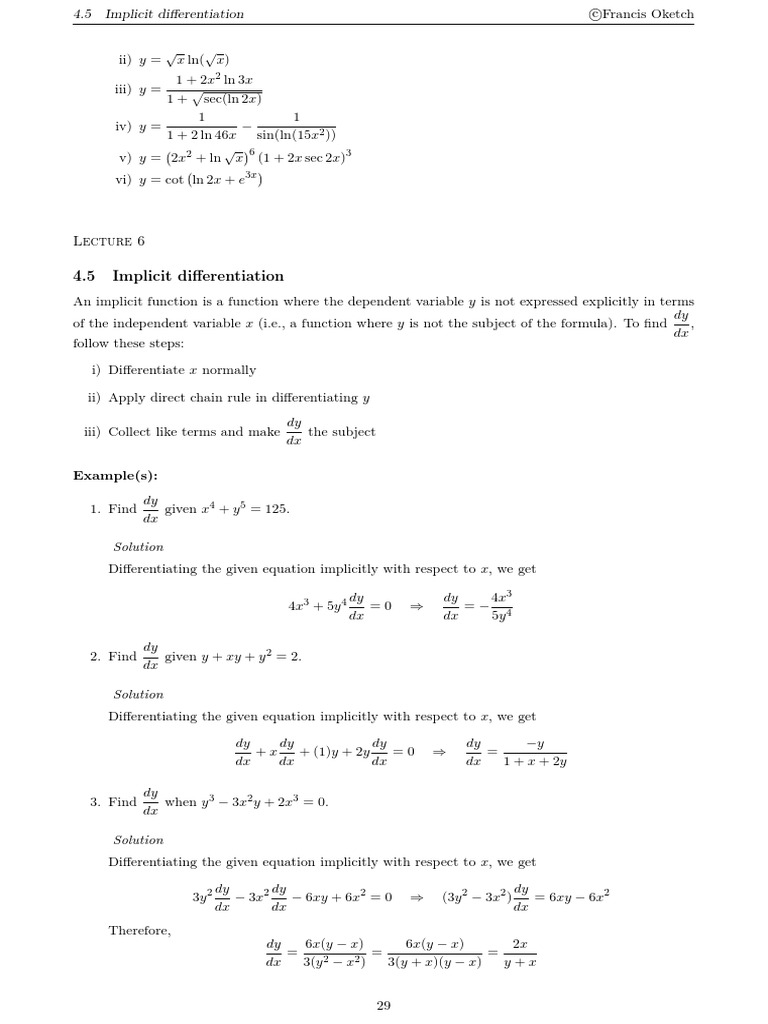 Calculus Notes | PDF | Analysis | Elementary Geometry
