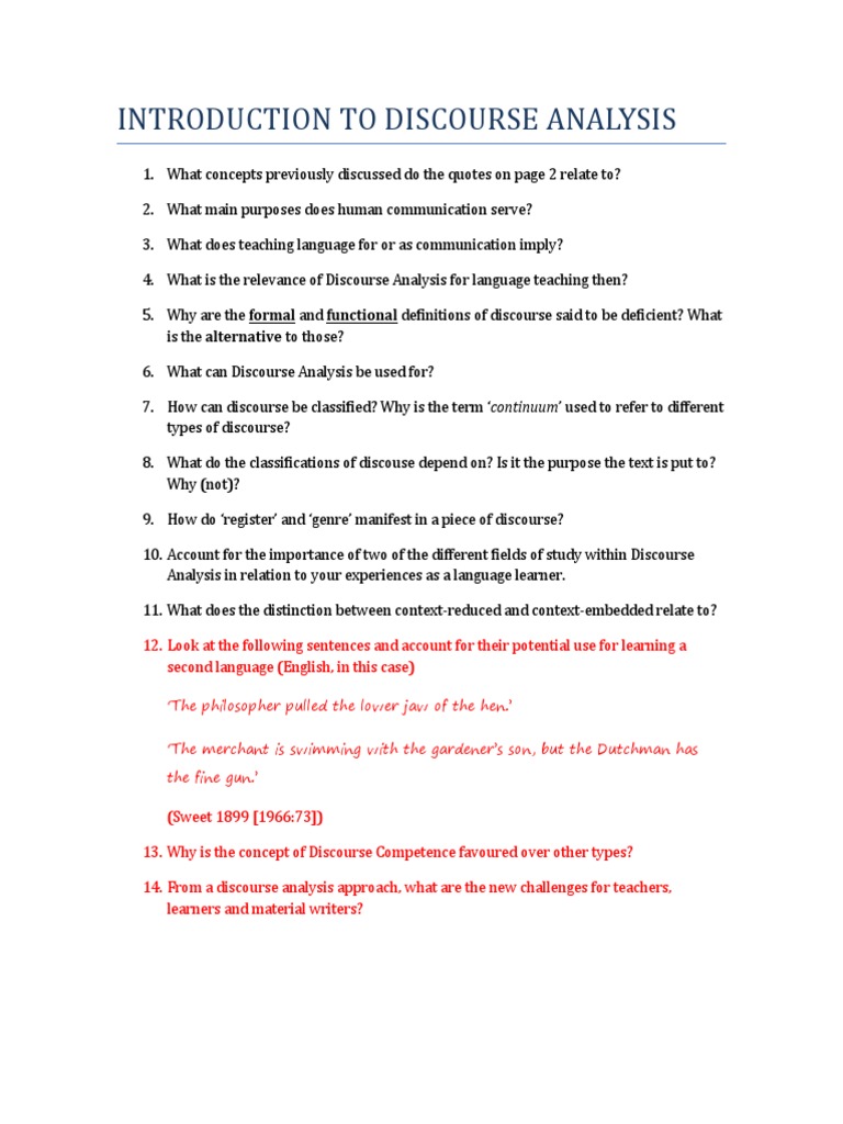 Introduction To Discourse Analysis | PDF | Career & Growth | Language ...