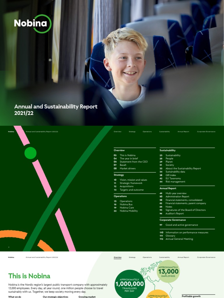 Nobina 2021 Eng | PDF | Transport | Infrastructure