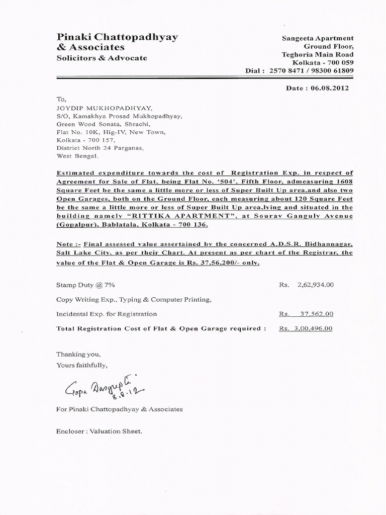 Registration Letter Rittika | PDF