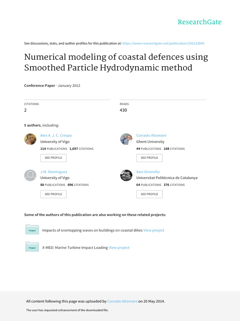 Coastal Defence Modeling with SPH Method | PDF | Teaching Methods ...