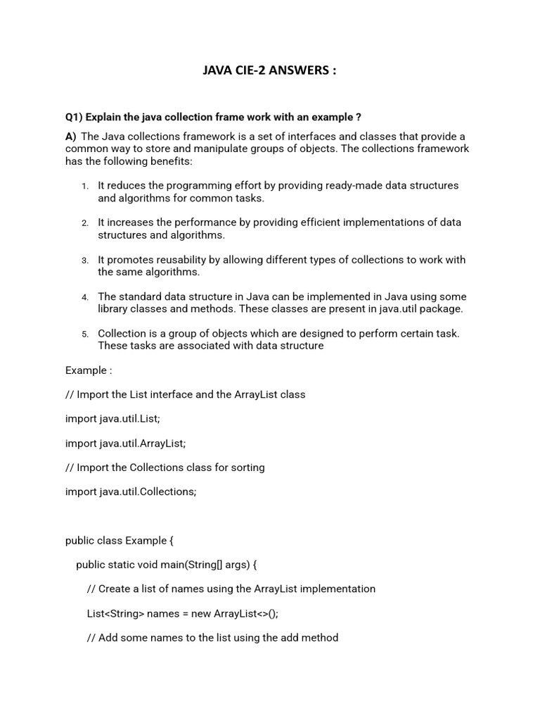 Java Cie2 Ans Key | Download Free PDF | Software | Computer Science