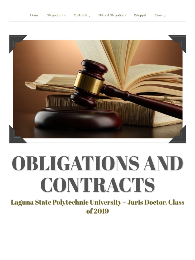 Chapter 7. Voidable Contracts - Obligations and Contracts | PDF | Annulment | Restitution