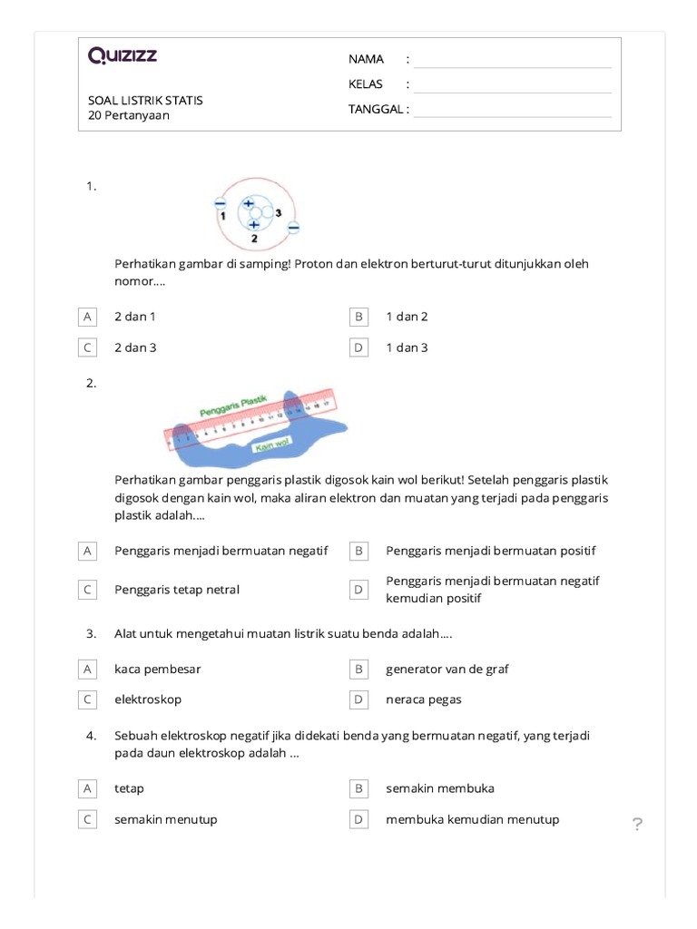 Soal Listrik Statis | PDF | Metode & Bahan Ajar | Teknologi & Rekayasa