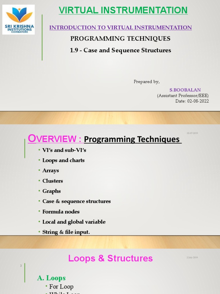 Case Structure If Else And For Loop Pdf Control Flow Function 3763