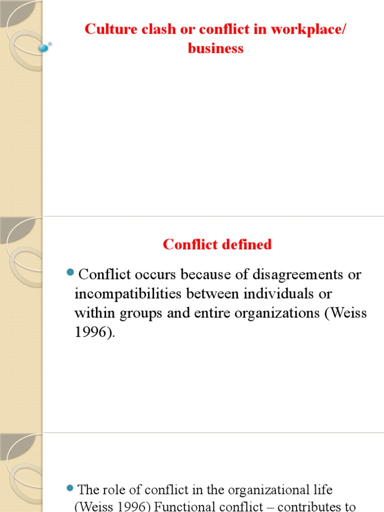 Understanding Cultural Conflict in Workplaces | PDF | Mediation ...