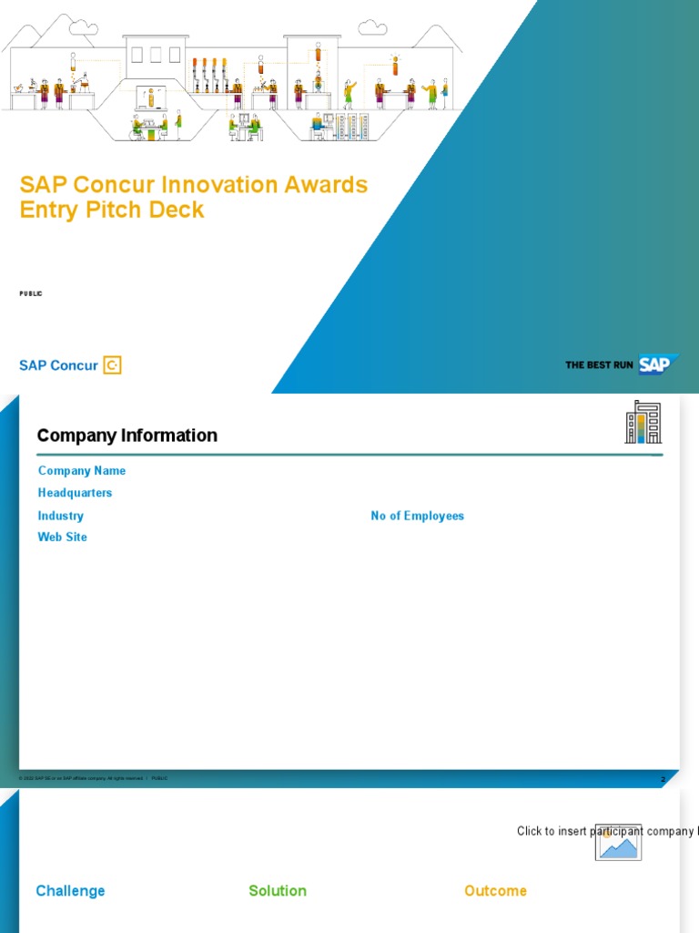 SAP Concur IA 2023 Pitch Deck Template | PDF