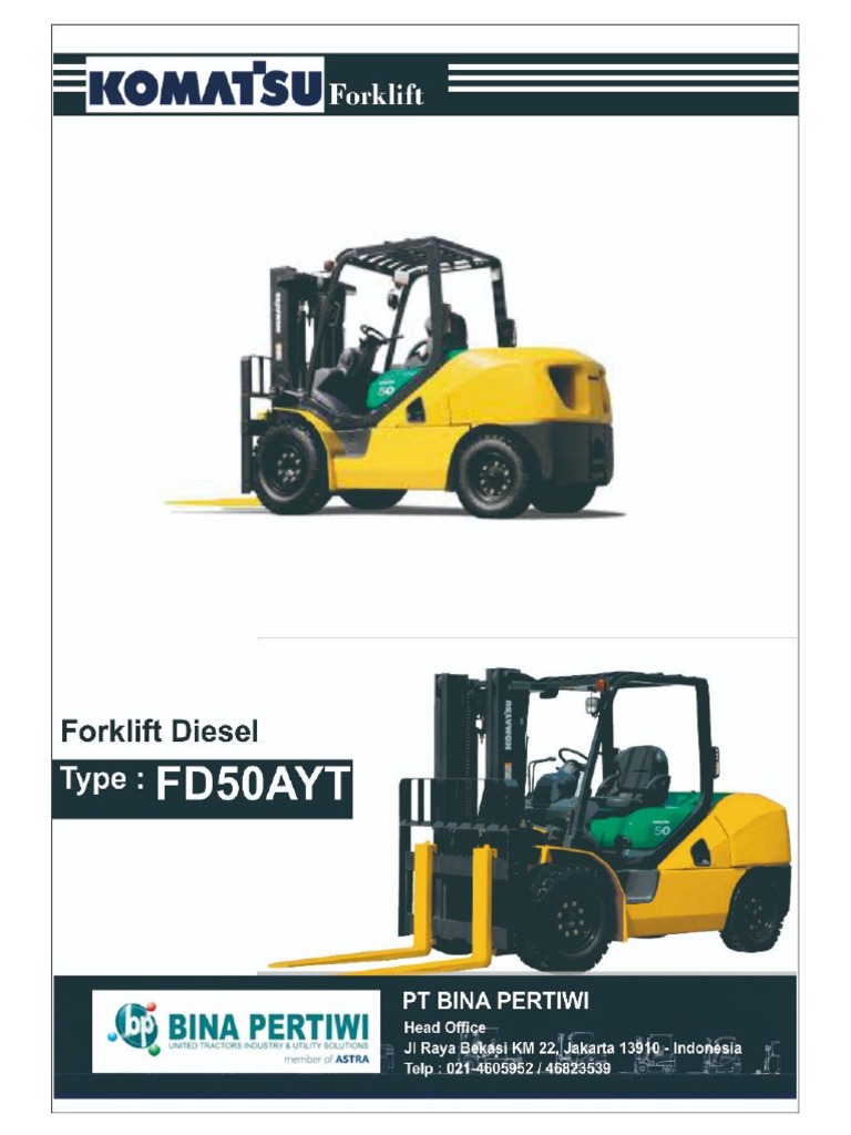 Specification FD50AYT 10 | PDF | Horsepower | Forklift