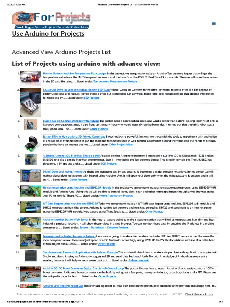 Advanced View Arduino Projects List - Use Arduino For Projects-4 | PDF ... Advanced View Arduino Projects List - Use Arduino For Projects-4 | PDF ...