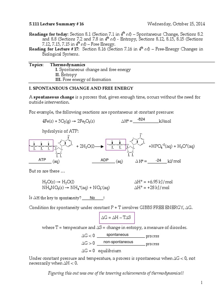 Thermodynamics 2 | PDF | Gibbs Free Energy | Entropy