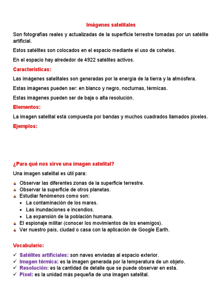 Imágenes Satelitales | PDF | Ciencias sociales